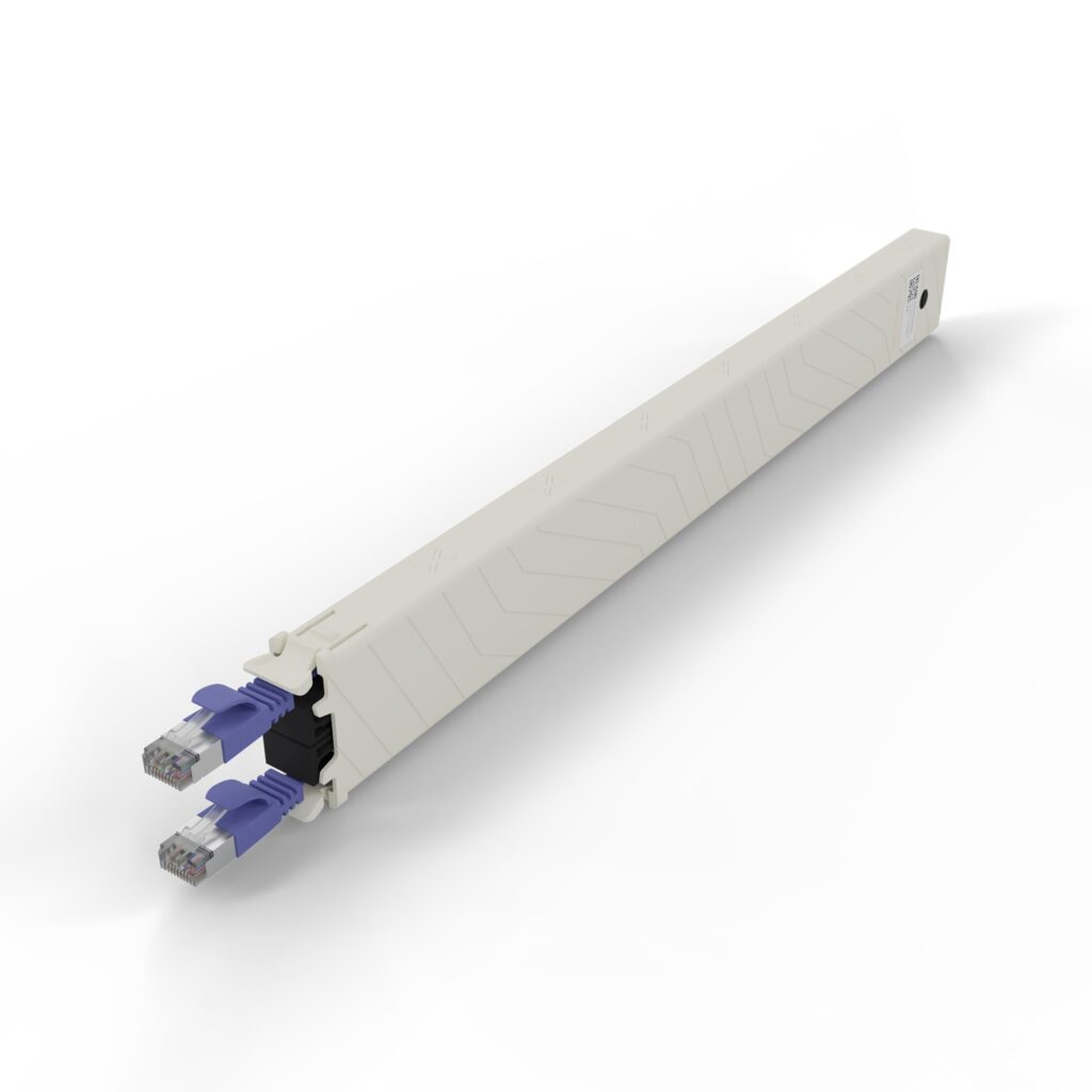 patchbox.one Casete / 8RU / Cat.6a Cable de conexión para racks de 19"